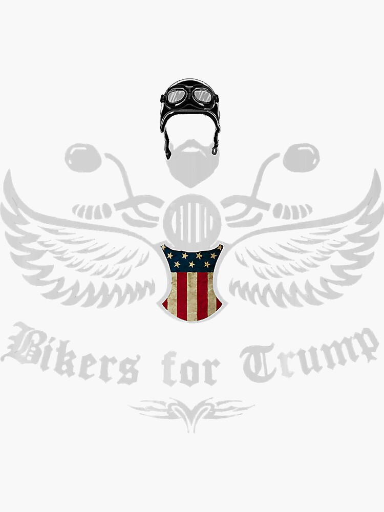"Bikers for Trump President Election 2020" Sticker for Sale by ...