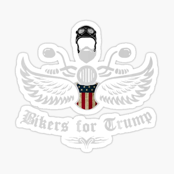 "Bikers for Trump President Election 2020" Sticker for Sale by ...
