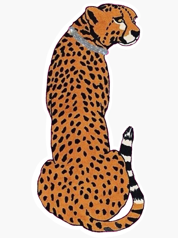 "cheetah" Sticker for Sale by reddinggrimes | Redbubble