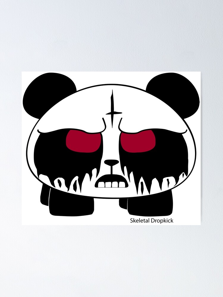 "Evil Goth Panda" Poster by skeletaldropkik | Redbubble
