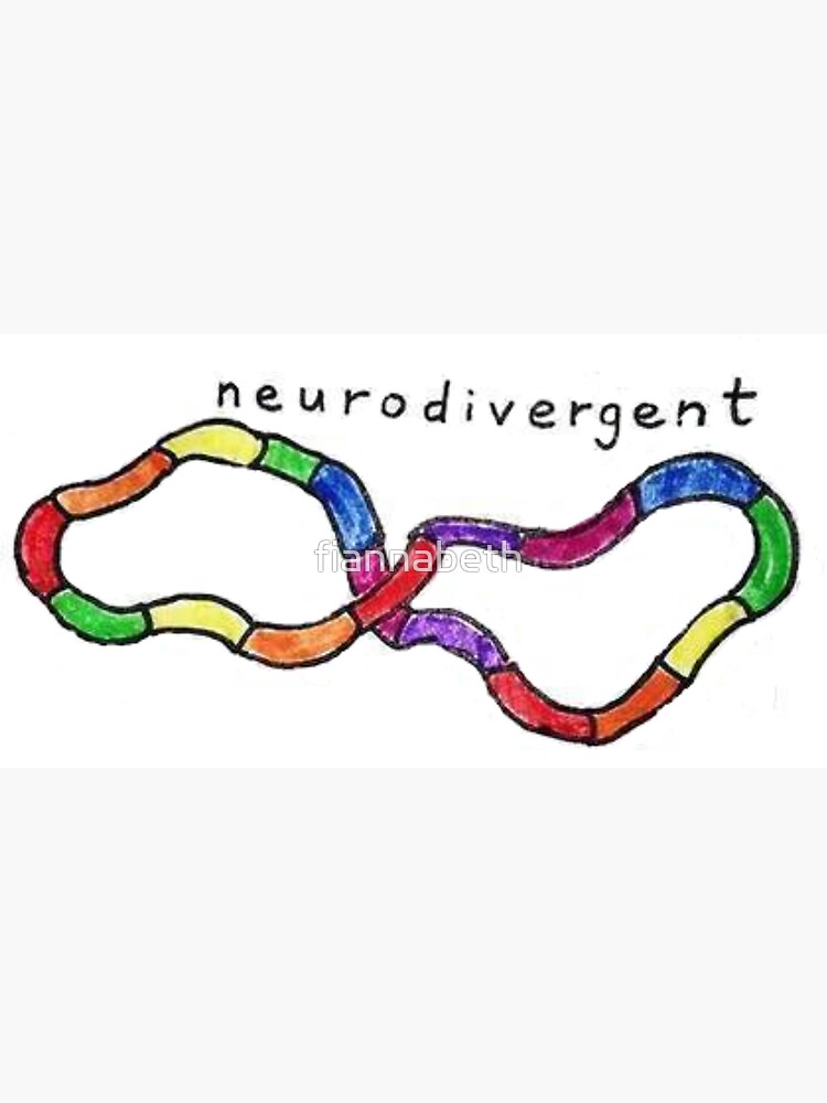 "neurodivergent tangle infinity sign" Sticker for Sale by fiannabeth ...