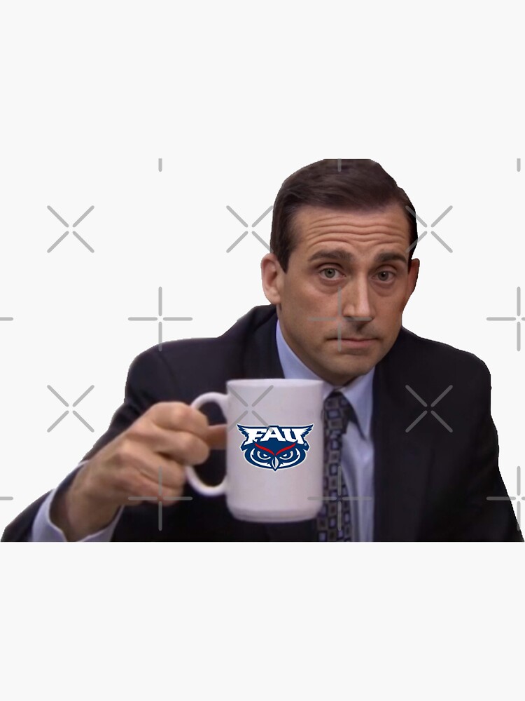 "FAU Michael Scott" Sticker for Sale by smstickersx | Redbubble