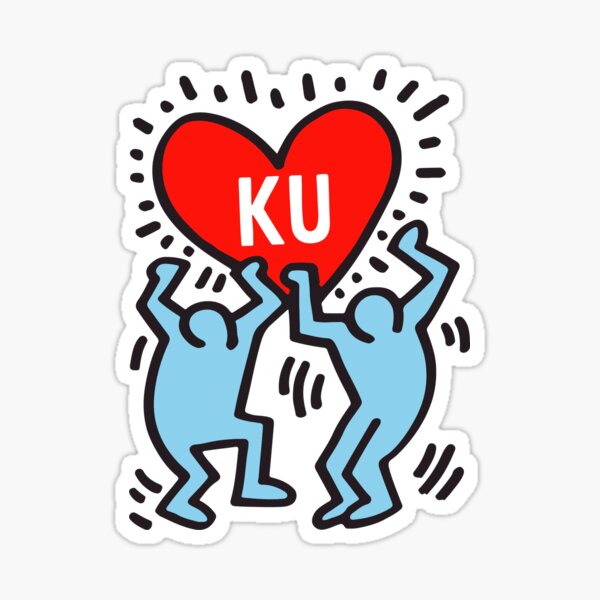 "KU" Sticker for Sale by calliewiley | Redbubble