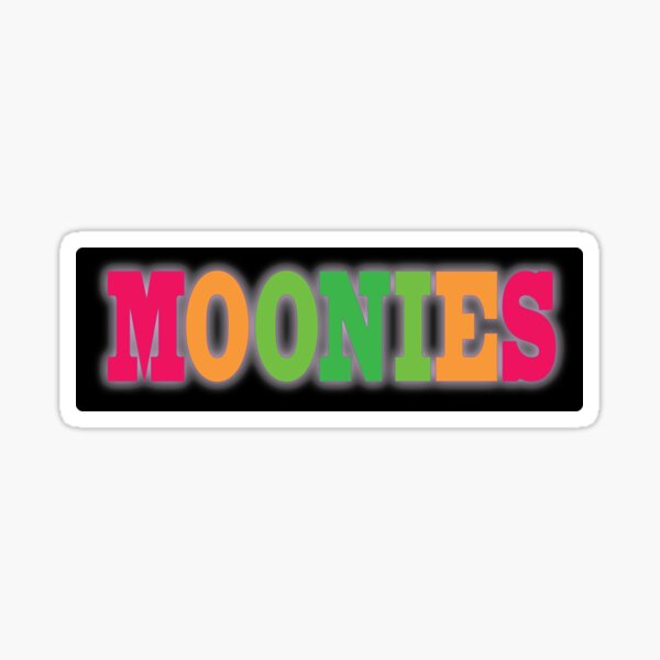 "Moonies" Sticker by CatFoxx | Redbubble