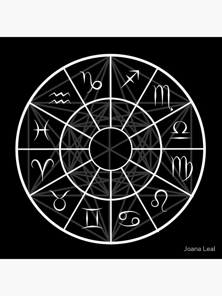 "Astrology Chart & Sacred Geometry" Art Print for Sale by joanaleal ...