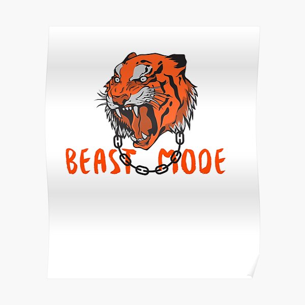 "Gym tiger BeAst mode" Poster for Sale by DSG-PANDA | Redbubble