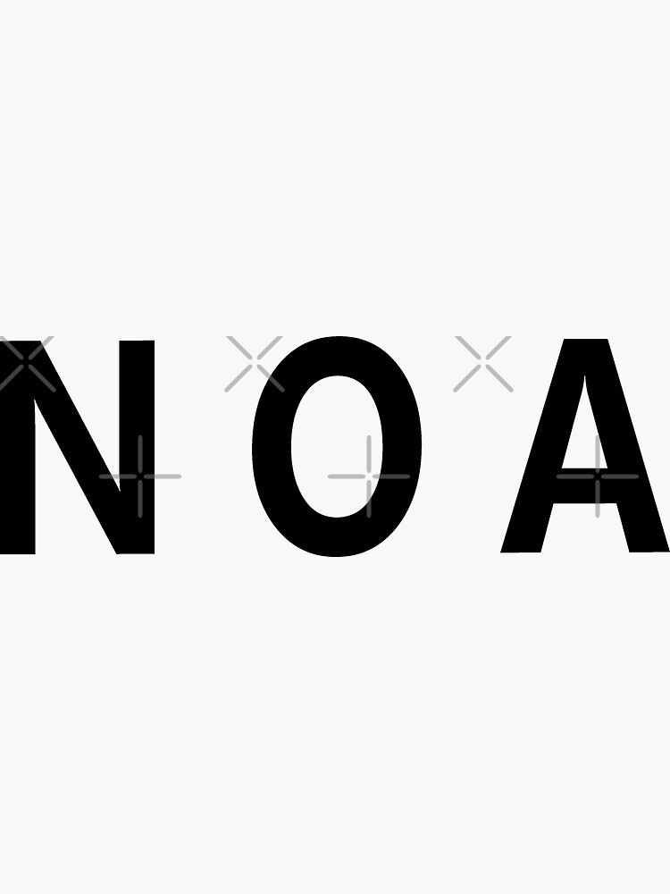 "Noa is a popular name classic shirt Sticker" Sticker for Sale by ...