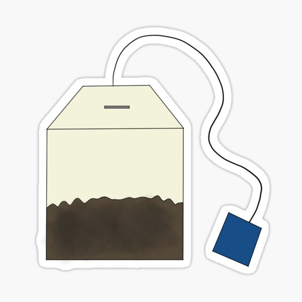 "Tea Bag" Sticker by genalatorre | Redbubble