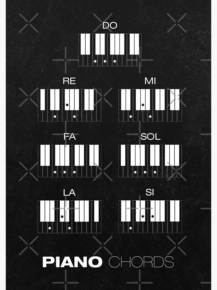 "Piano Chords" Sticker for Sale by RaymondDiaz | Redbubble