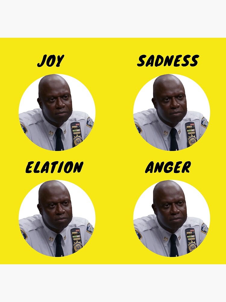 "The many faces of Captain Holt" Art Print for Sale by JpressA | Redbubble