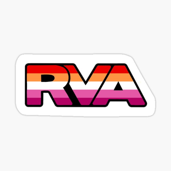 "Lesbian Flag RVA" Sticker for Sale by hpoole42 | Redbubble