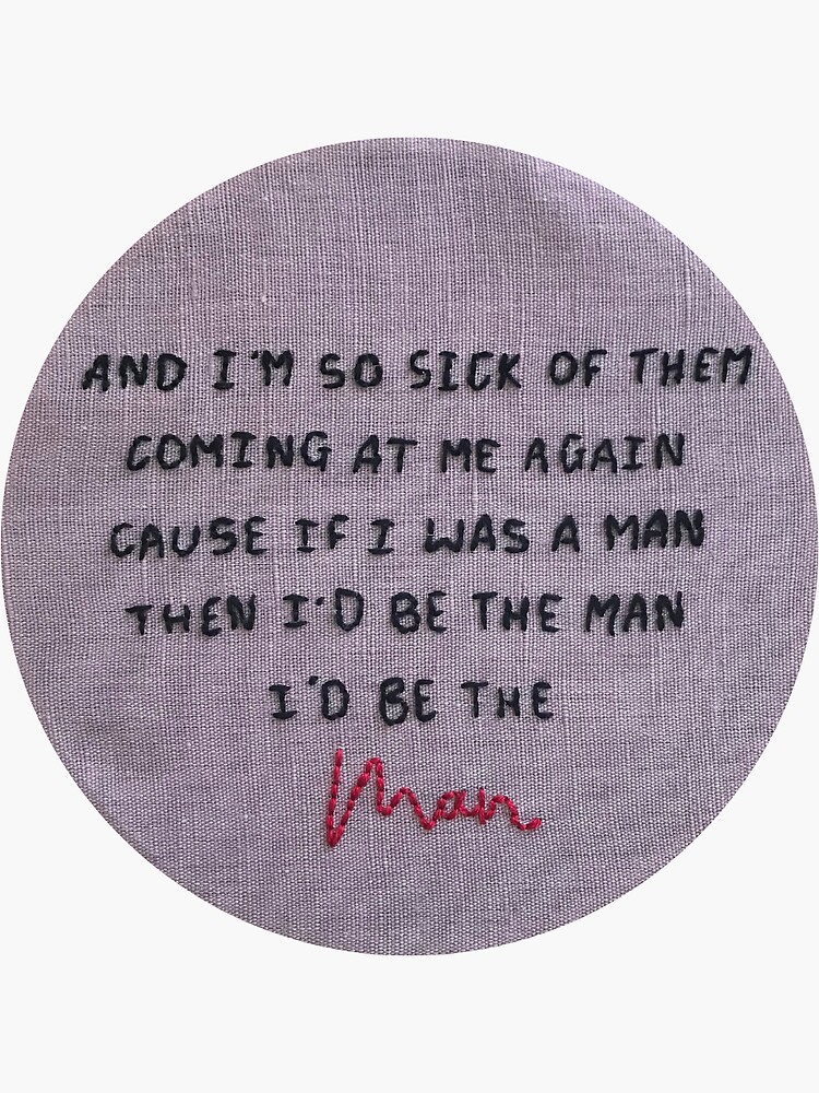 "The Man" Sticker by sarahmarra1 | Redbubble