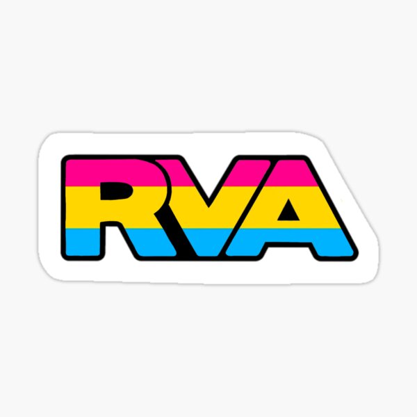 "Pansexual Flag RVA" Sticker for Sale by hpoole42 | Redbubble