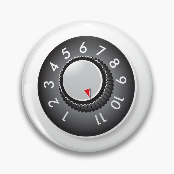 "Guitar Amp Volume Knob Goes To Eleven 11 Heavy Metal Music" Pin for ...