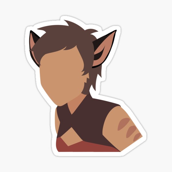 "Short haired Catra" Sticker by vane-r-rios | Redbubble