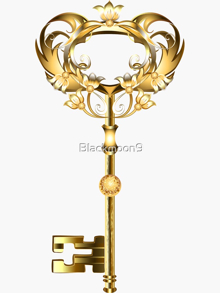 "Gold Key" Sticker for Sale by Blackmoon9 | Redbubble