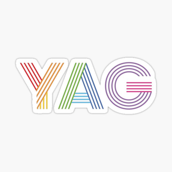 "YAG" Sticker for Sale by Guarda-Chuva | Redbubble