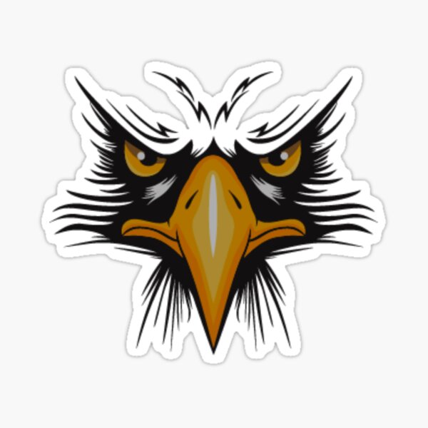 "Black Eagle" Sticker by Kamaljit-Design | Redbubble