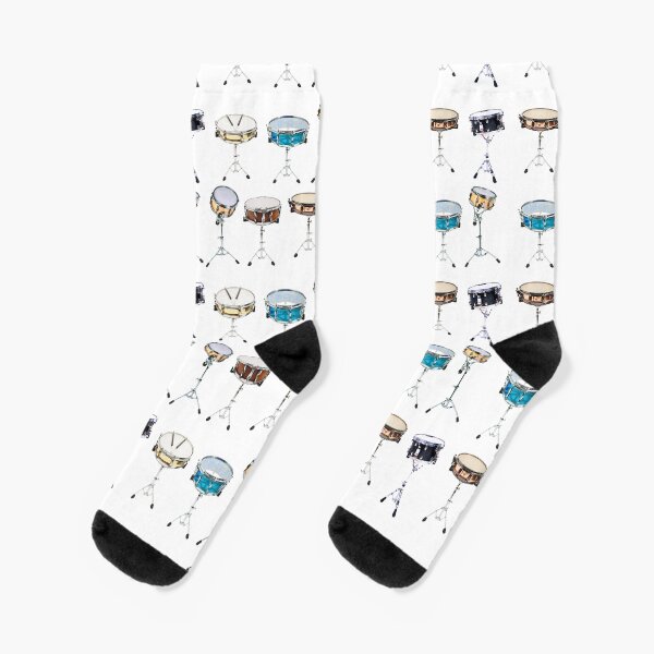 "Drummer Snare Drums Percussion Pattern" Socks for Sale by Drummer1962 ...