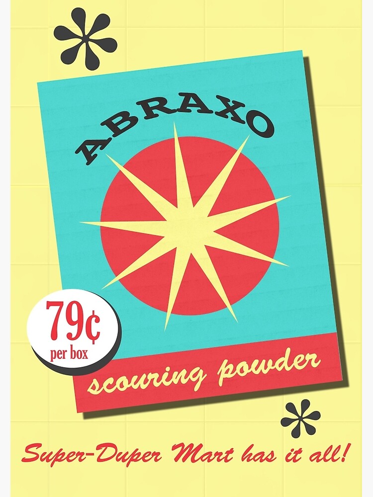 "Abraxo Scouring Powder" Art Print by mrspremise | Redbubble