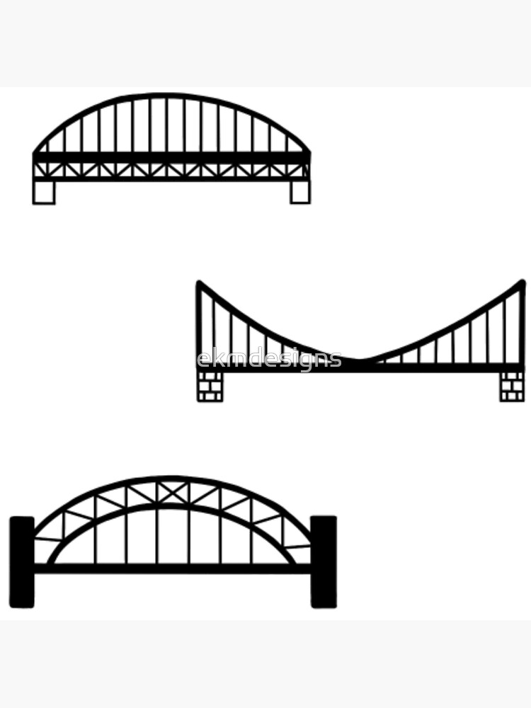 "pittsburgh bridges" Poster for Sale by ekmdesigns | Redbubble