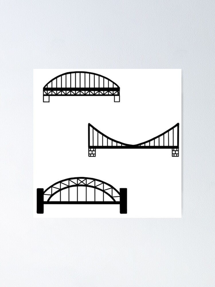 "pittsburgh bridges" Poster for Sale by ekmdesigns | Redbubble