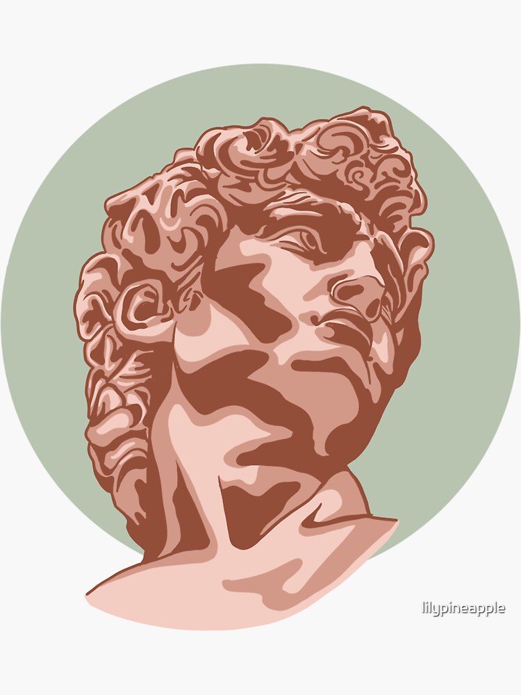 "David" Sticker for Sale by lilypineapple | Redbubble