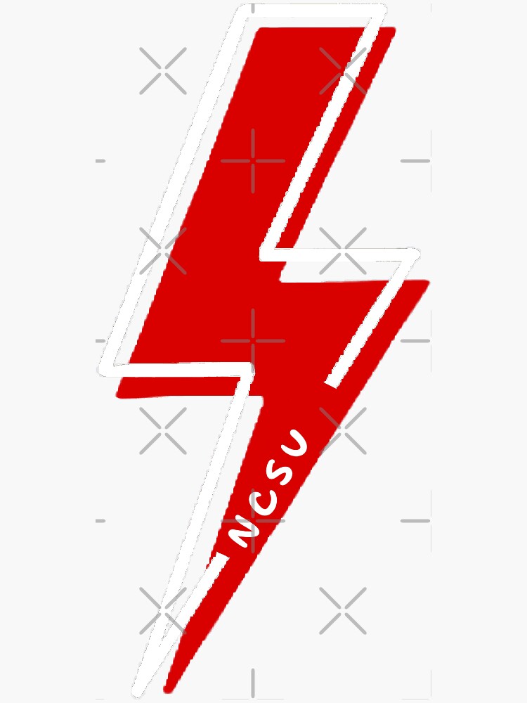 "NCSU Bolt" Sticker for Sale by smstickersx | Redbubble