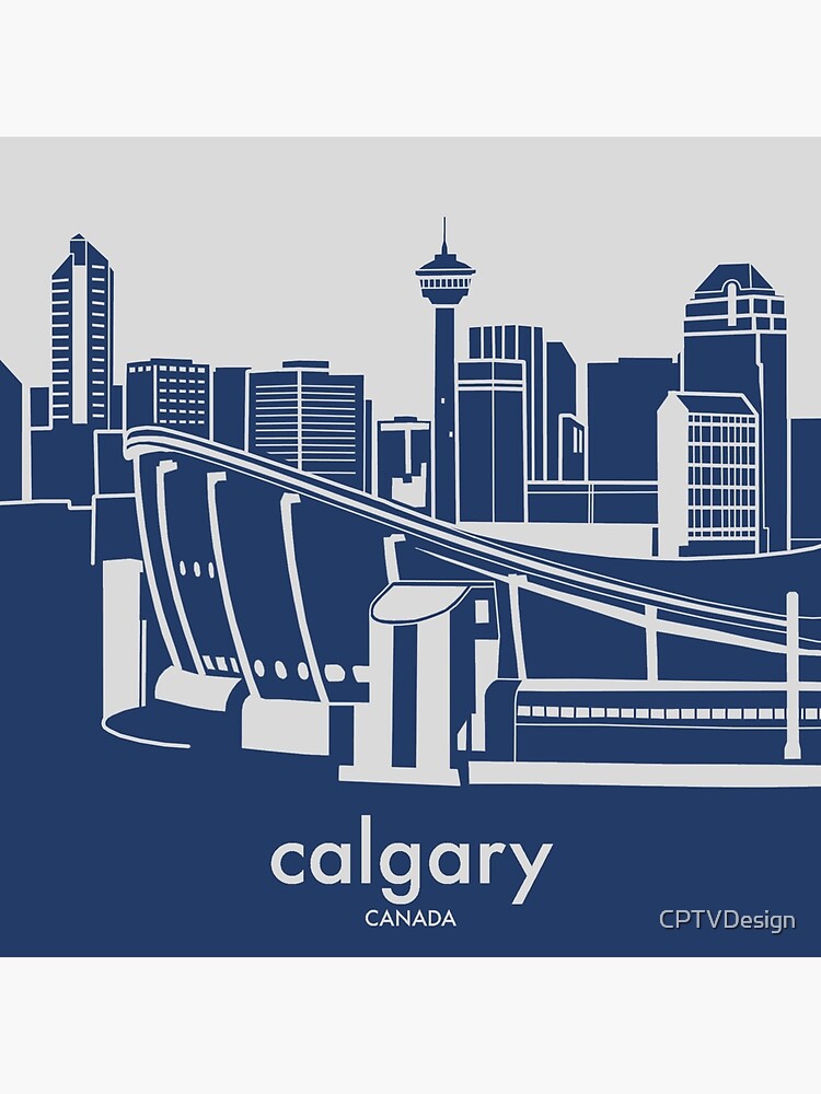 "Iconic Calgary" Poster by CPTVDesign | Redbubble