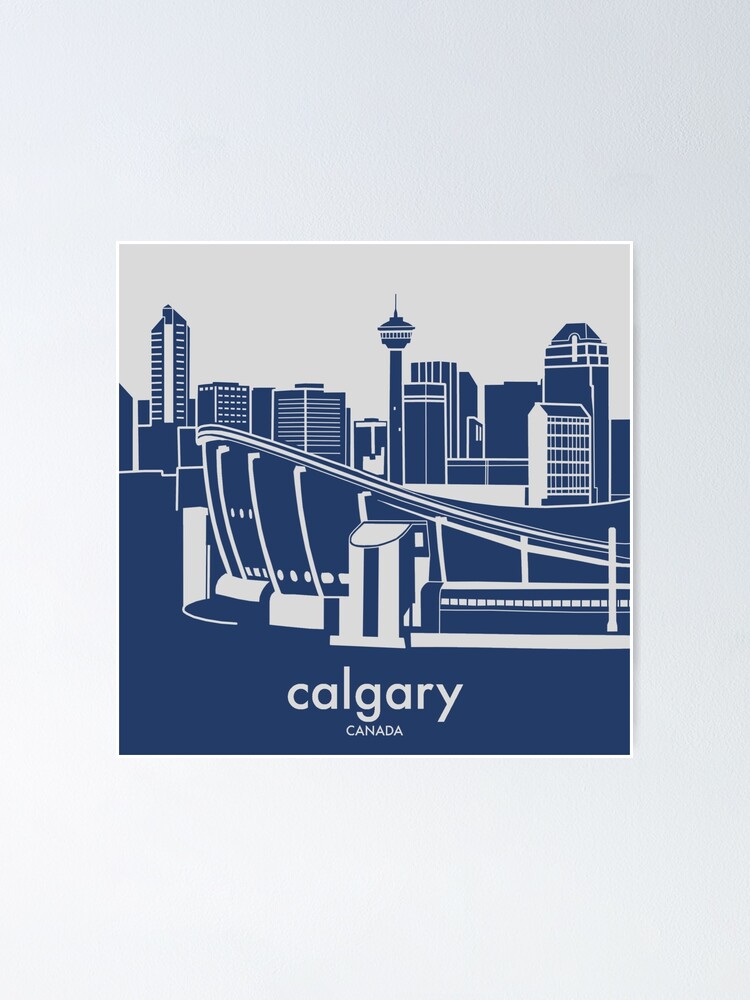 "Iconic Calgary" Poster by CPTVDesign | Redbubble