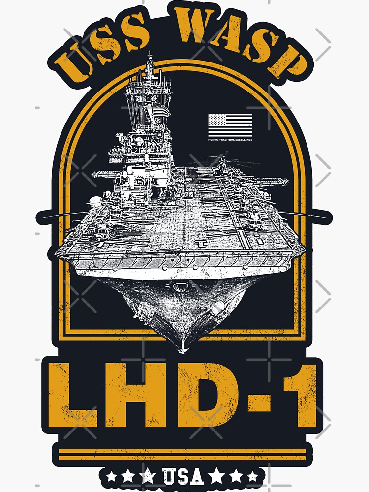 "LHD-1 USS Wasp" Sticker for Sale by RycoTokyo81 | Redbubble