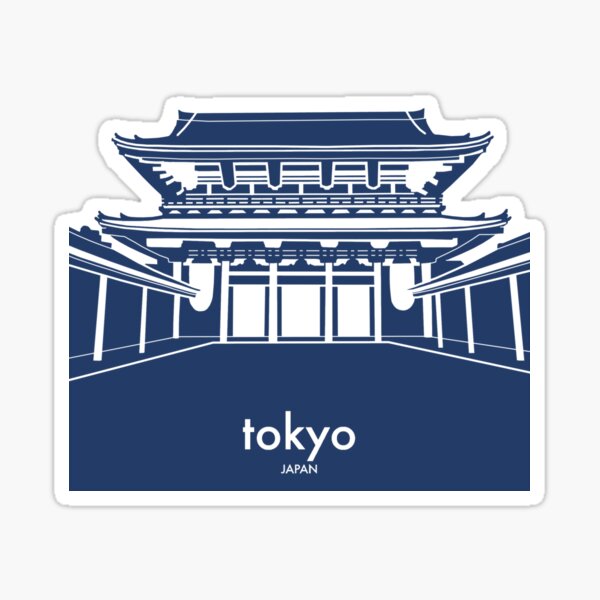 "Iconic Tokyo" Sticker by CPTVDesign | Redbubble