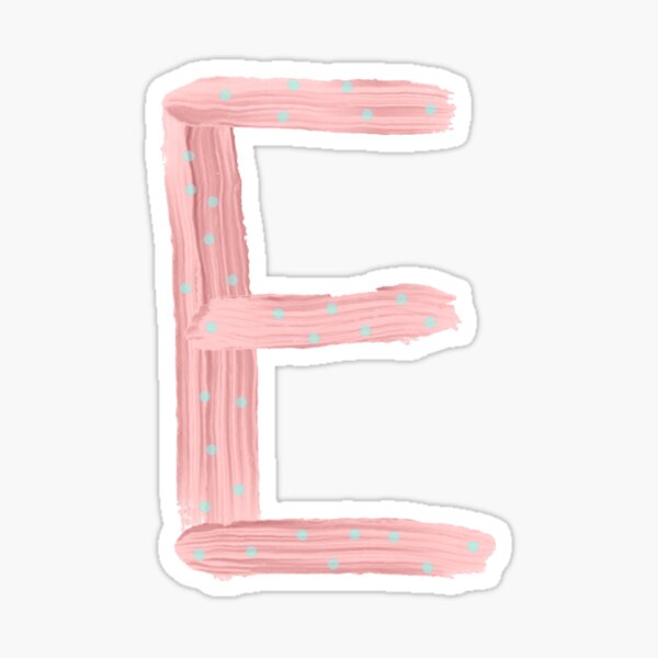 "Letter E" Sticker by NekoChan1 | Redbubble