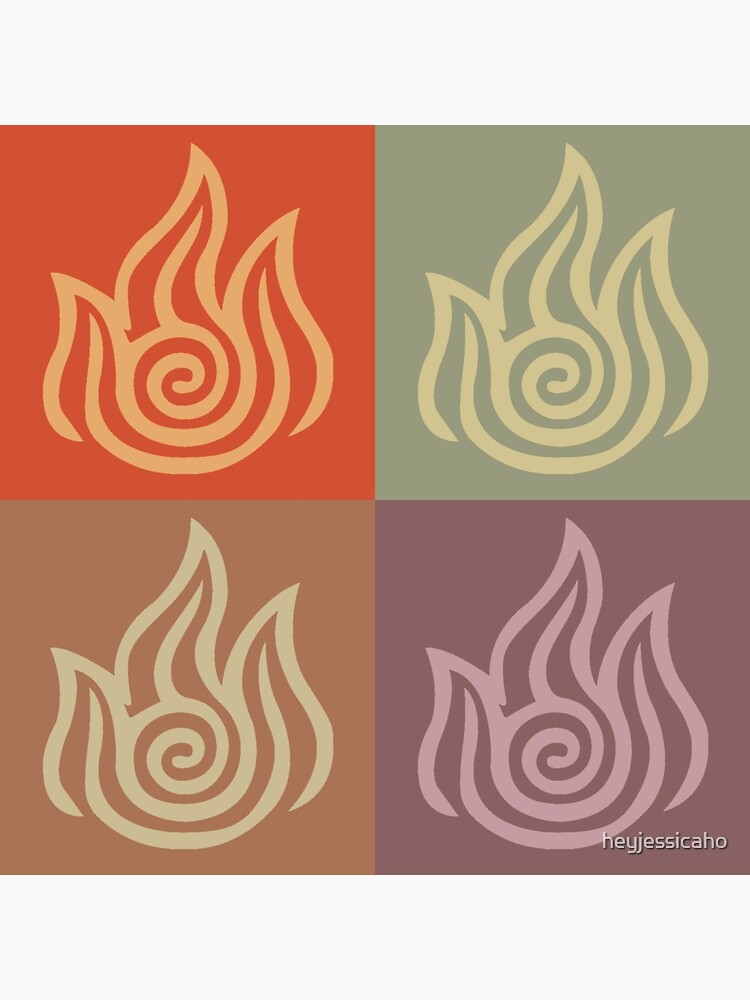 "FIREBENDER / FIRE NATION SYMBOL POP ART AVATAR: THE LAST AIRBENDER ...