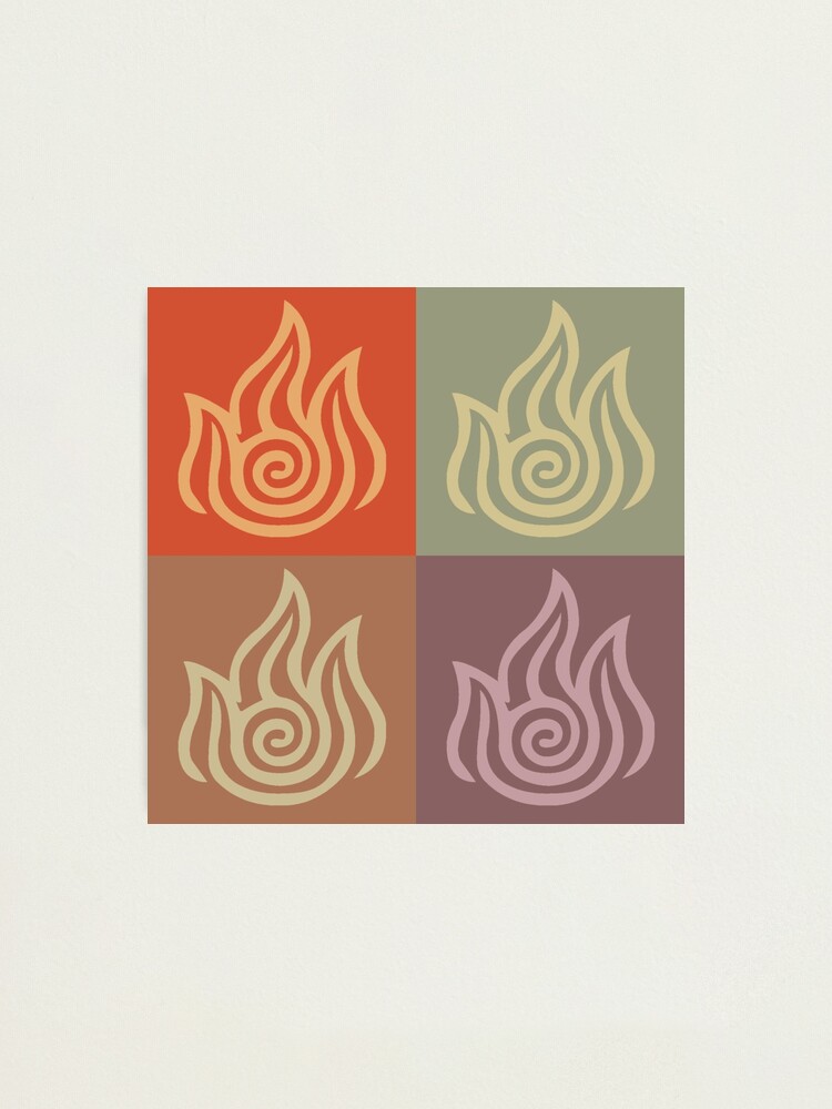 "FIREBENDER / FIRE NATION SYMBOL POP ART AVATAR: THE LAST AIRBENDER ...