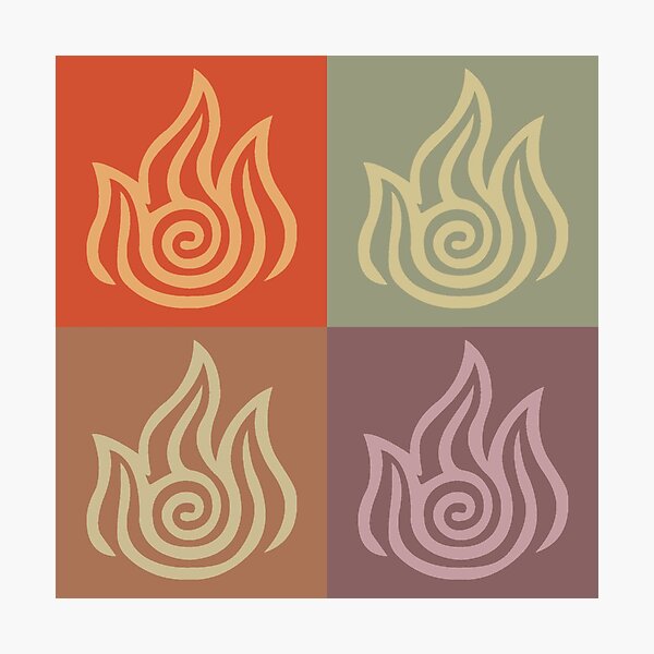 "FIREBENDER / FIRE NATION SYMBOL POP ART AVATAR: THE LAST AIRBENDER ...