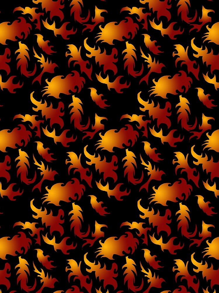 "Abstract Flames Pattern" Graphic T-Shirt for Sale by bloomingvine ...