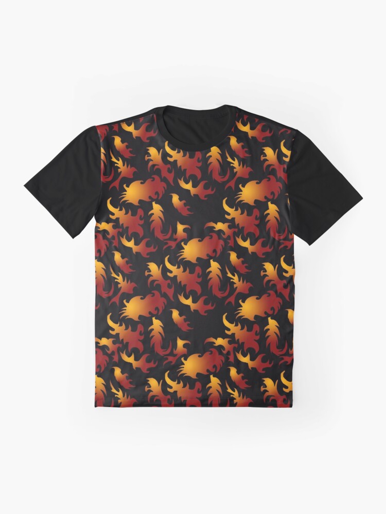 "Abstract Flames Pattern" T-shirt for Sale by bloomingvine | Redbubble ...