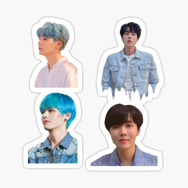 "BTS stickers V, Jin. Suga , Jhope" Sticker for Sale by dottidoti ...