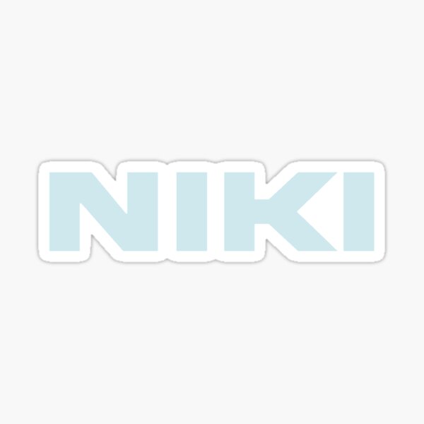 "NIKI" Sticker by hannahmaxine | Redbubble