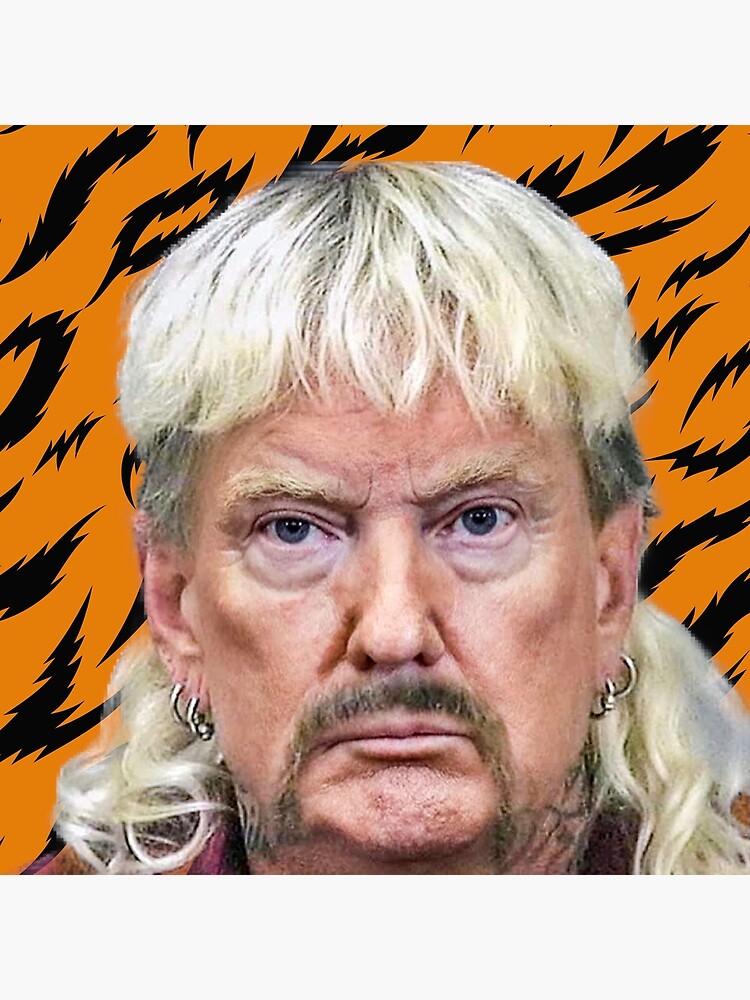 "Tiger Trump King" Poster by Tutankhamin | Redbubble
