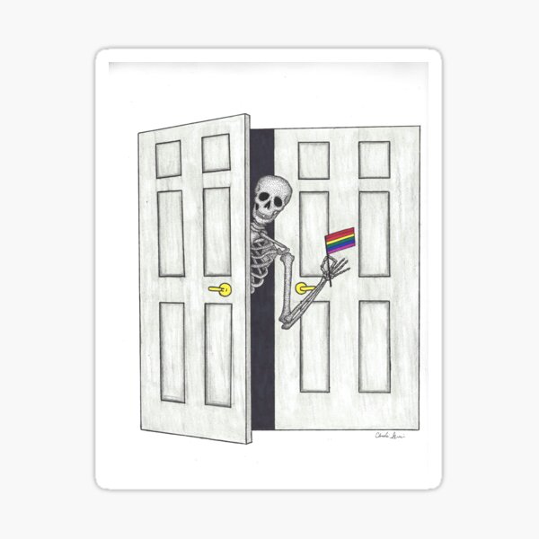 "Coming Out" Sticker for Sale by ClaudsGrossi | Redbubble