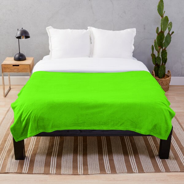 " Plain Bright Green" Throw Blanket for Sale by ozcushions | Redbubble