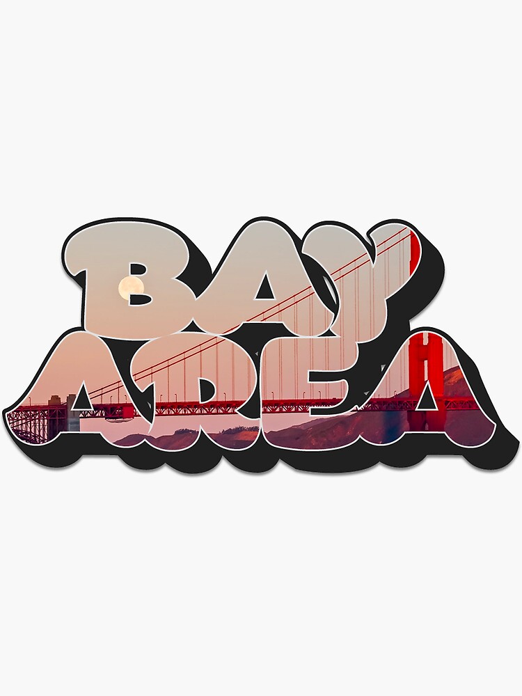 "Bay Area" Sticker for Sale by meaghanmeow | Redbubble