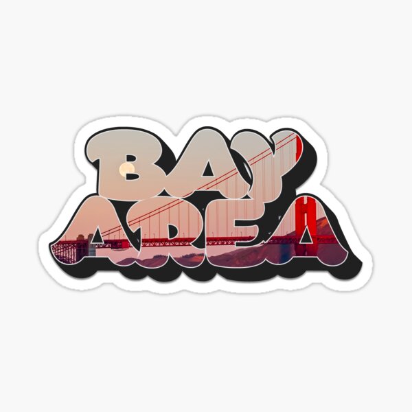 "Bay Area" Sticker for Sale by meaghanmeow | Redbubble
