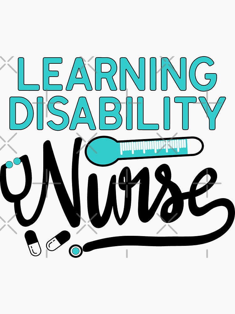 "Learning Disability Nurse Stethoscope Rn Nursing Gift" Sticker for ...