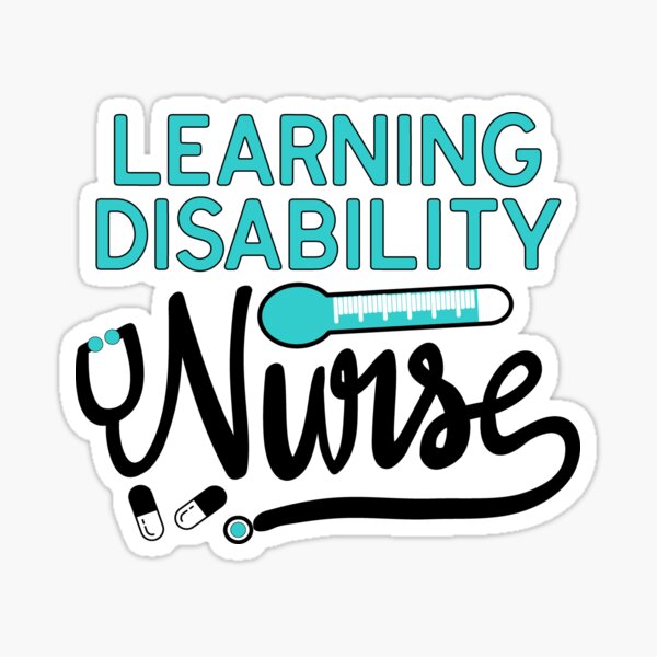 "Learning Disability Nurse Stethoscope Rn Nursing Gift" Sticker for ...