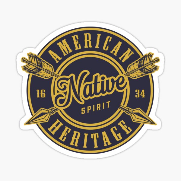 "Native Spirit American Heritage" Sticker by renju1902 | Redbubble