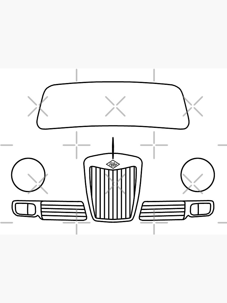"Riley Elf 1960s classic car outline graphic (black)" Photographic ...
