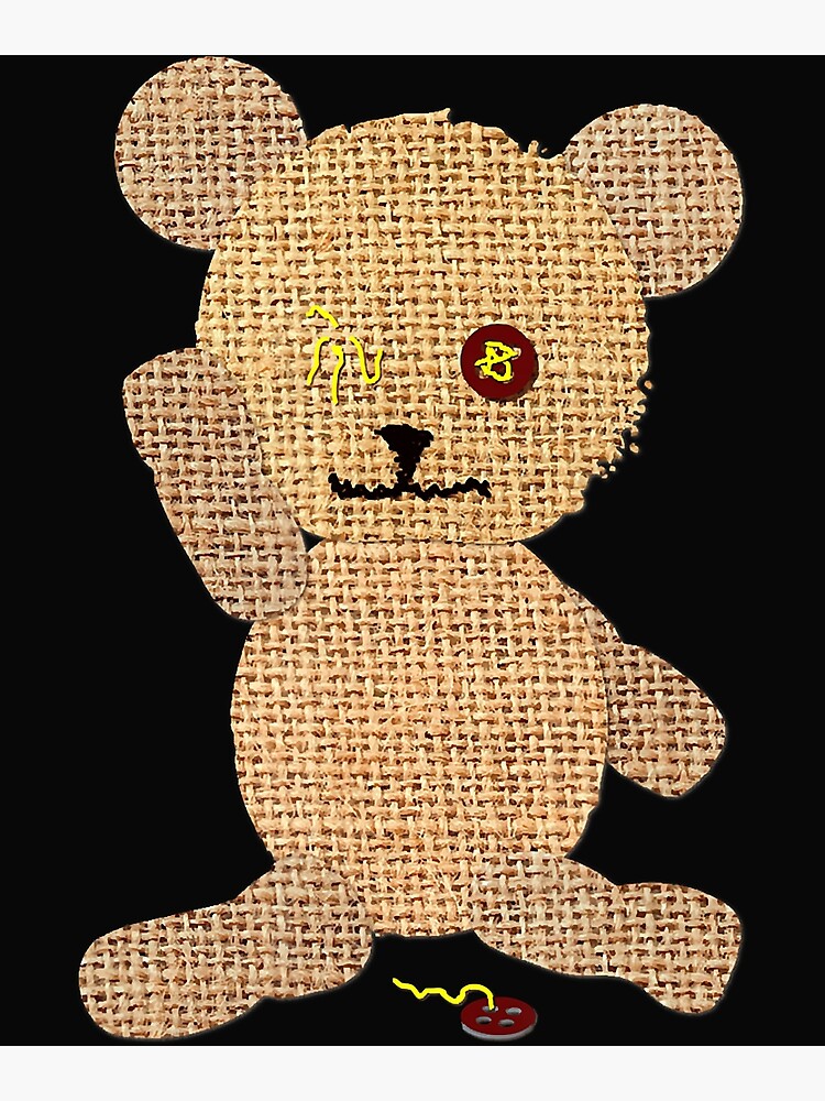 Burlap Teddy Bear Clip Art